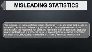 Misuse of statistics | PPTX