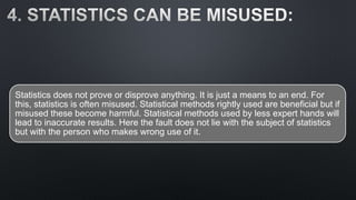 Misuse of statistics | PPTX