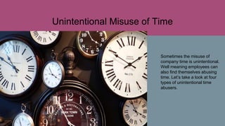 The Misuse of Company Time | PPTX