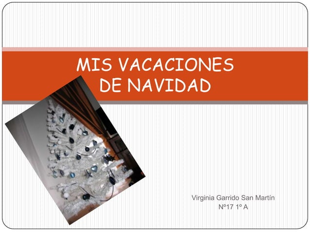 Mis Vacaciones De Navidad | PPTX