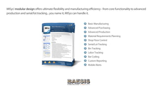 MISys manufacturing software | PPT