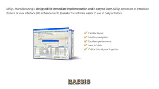 MISys manufacturing software | PPT