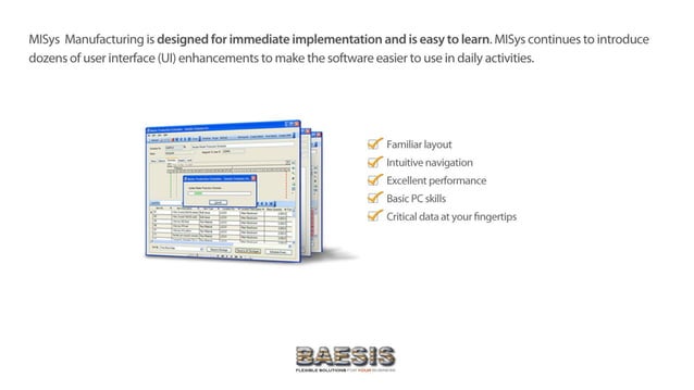 MISys manufacturing software | PPT