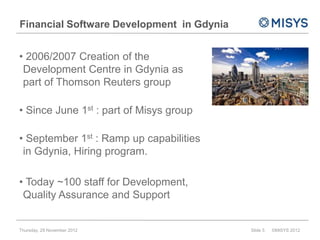 IT od kuchni w Misys | PPTX | Programming Languages | Computing