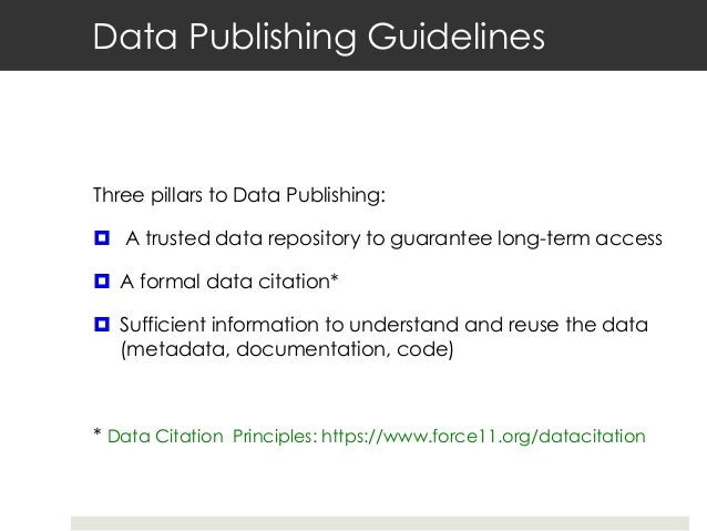 Data Publishing Workflows with Dataverse