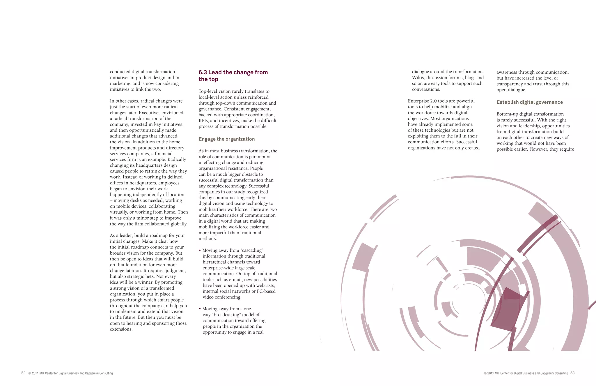 Mit digital transformation a roadmap for billion $ companies 2011 | PDF