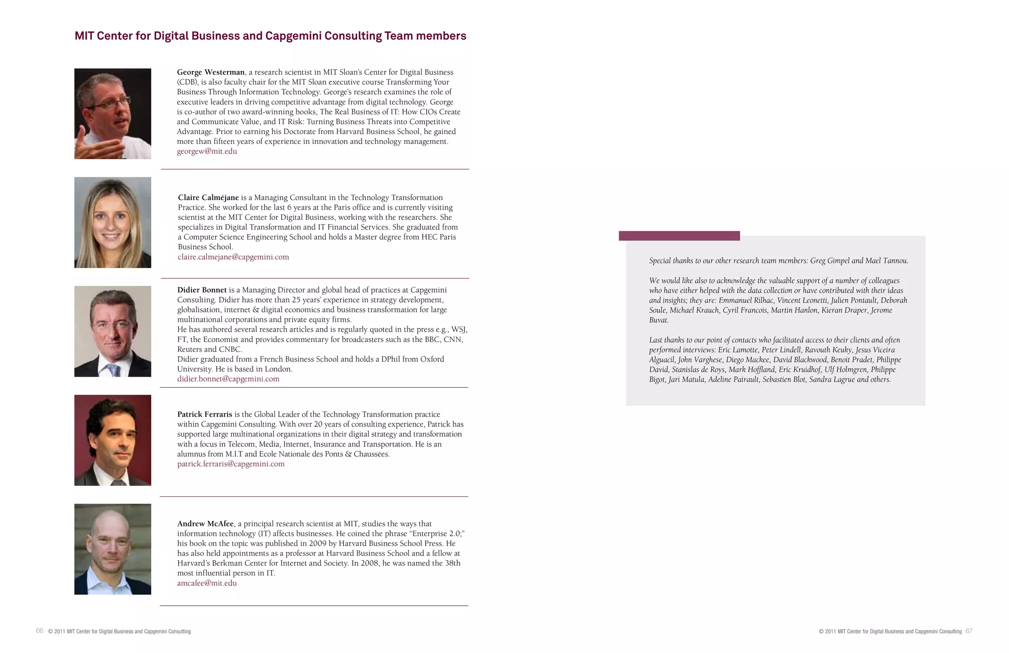 Mit digital transformation a roadmap for billion $ companies 2011 | PDF