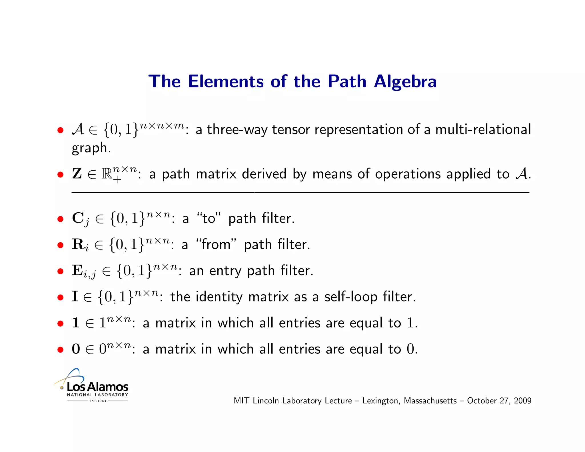Multi-Relational Graph Structures: From Algebra to Application | PDF
