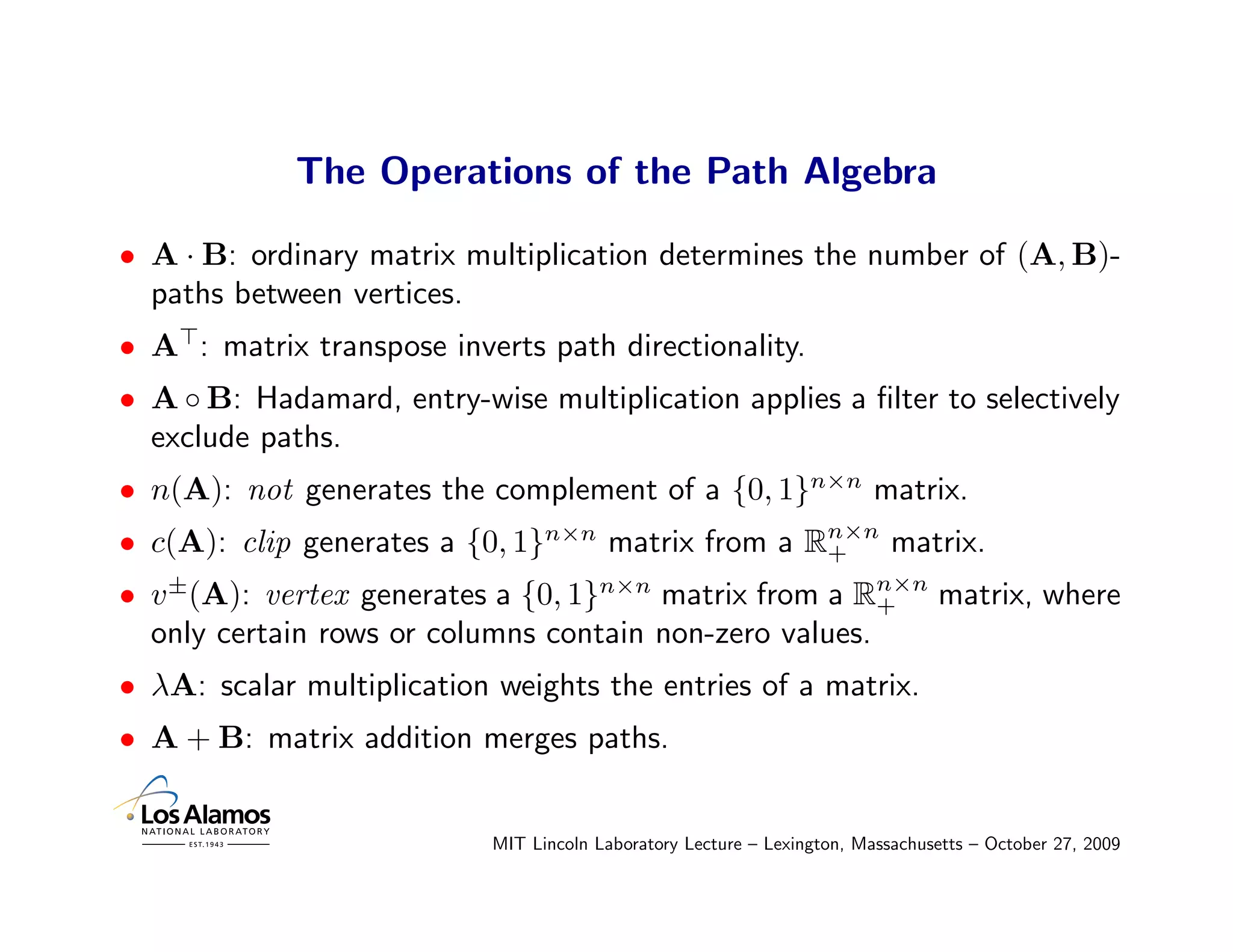 Multi-Relational Graph Structures: From Algebra to Application | PDF