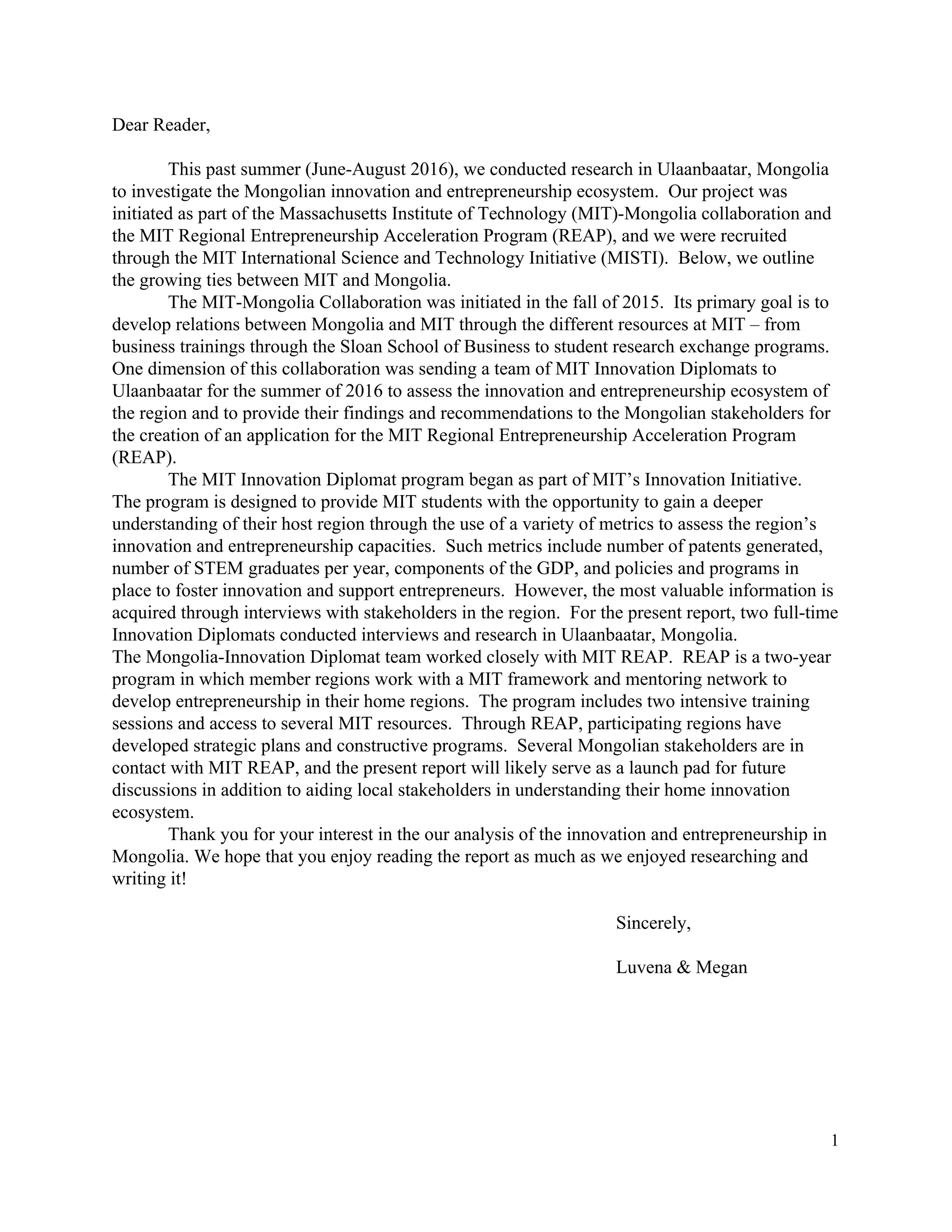 Pushing Mongolia’s land­locked boundaries: An investigation into the ...