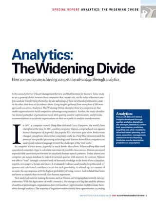 Analytics: The widening divide | PDF