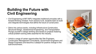 A Deep Dive into MIT-WPU Pune's B.Tech Programs | PPTX | Civil ...