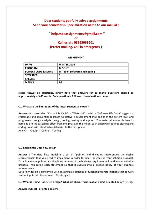 Mit104 software engineering | DOCX | Computing | Technology & Computing