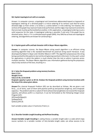 Mit203 analysis and design of algorithms | PDF