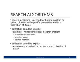 Searching/Sorting algorithms | PPT