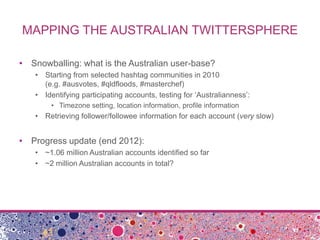 Mapping the Australian Twittersphere | PPT