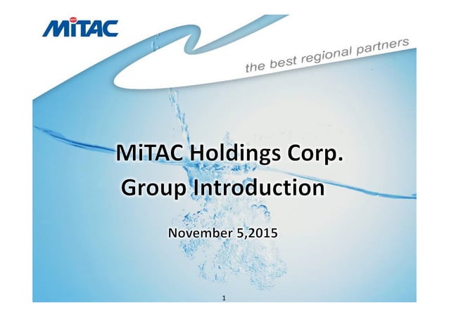 MiTAC holdings corp group introduction | PPT