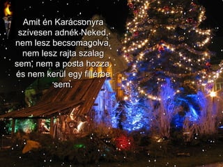 Mit AdnéK KaráCsonyra | PPT