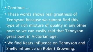 Tennyson and Browning | PPTX