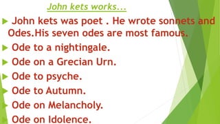 Keats odes | PPTX