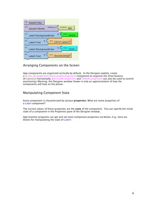 App Inventor : Getting Started Guide | PDF