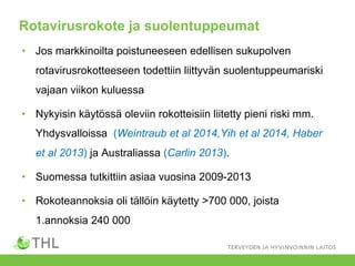 Mita rotavirusrokotuksilla on saatu aikaan | PDF