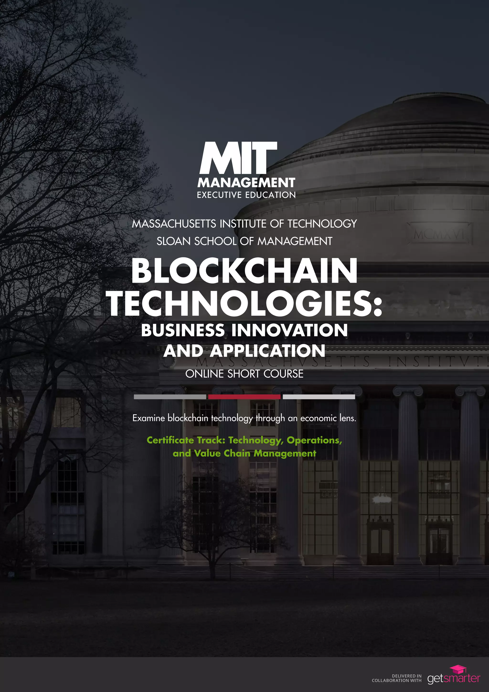 Mit blockchain technologies_online_short_program_brochure | PDF