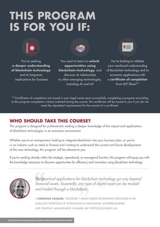 Mit blockchain technologies_online_short_program_brochure | PDF