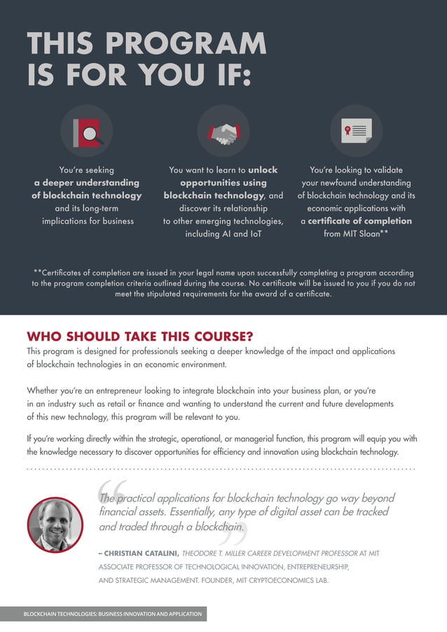 Mit blockchain technologies_online_short_program_brochure | PDF