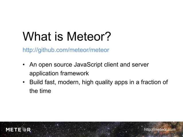 Meteor MIT Tech Talk 9/18/14: Designing a New Platform For Modern Apps ...
