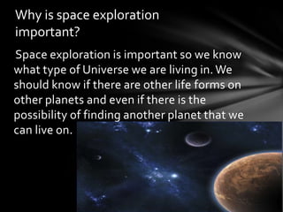 Mitchell Space Exploration | PPTX