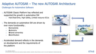 Adaptive AUTOSAR - The New AUTOSAR Architecture | PDF