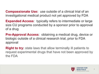 Christine Mitchell, "Expanded Access and Right to Try Laws" | PDF