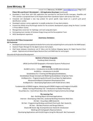 John Mitchell resume | DOCX