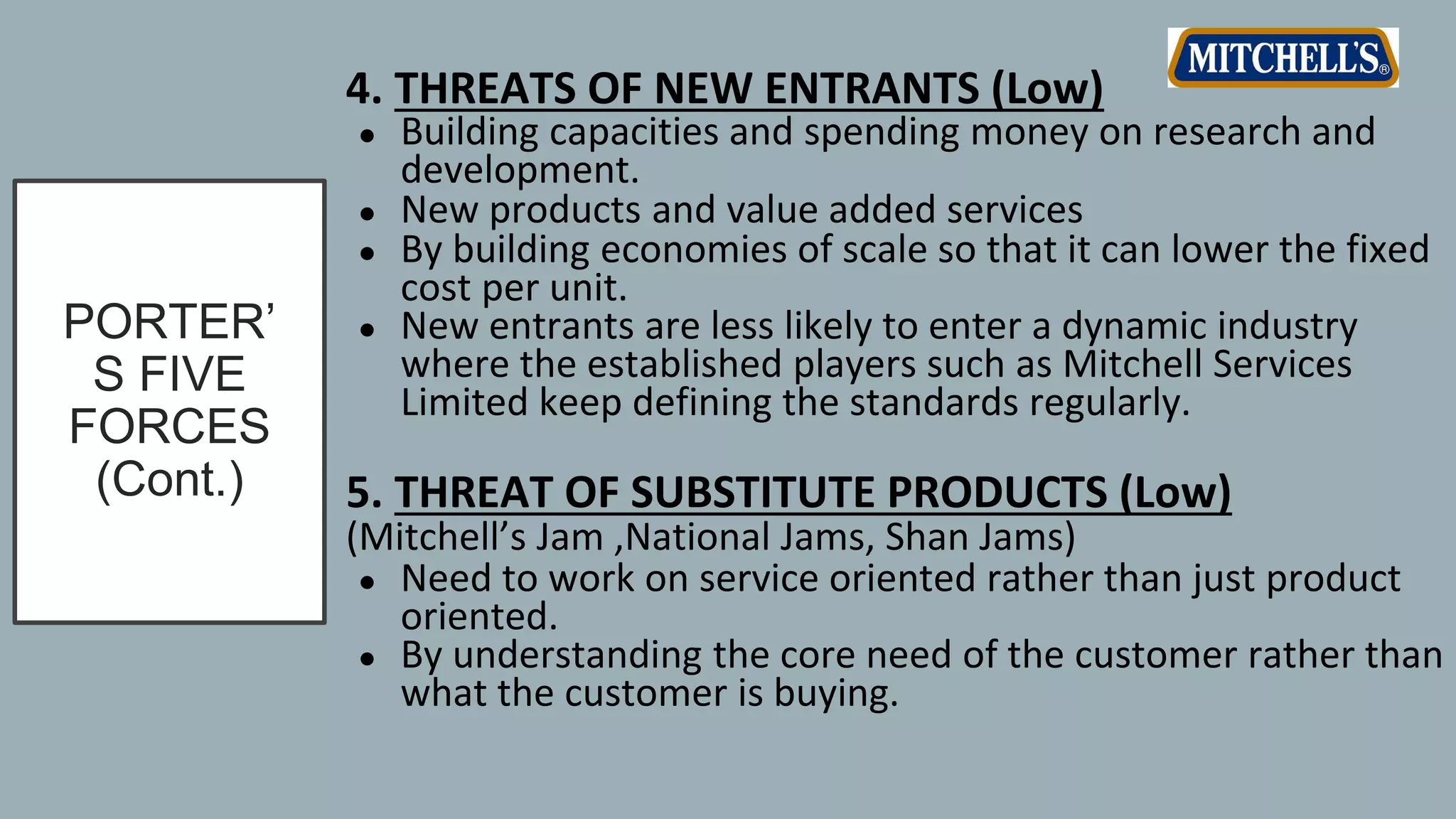 Mitchell's competitive analysis | PPTX