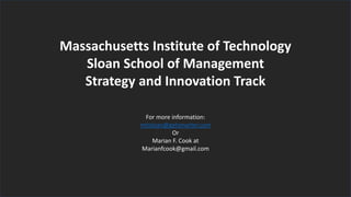 MIT Corporate Innovation Class Overview | PPT