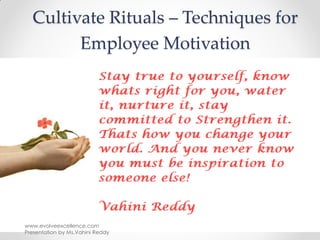 Employee Motivational Techniques | PDF