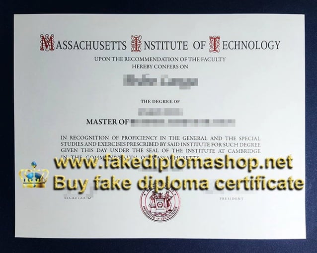 MIT diploma of Postdoctoral, Massachusetts Institute of Technology ...