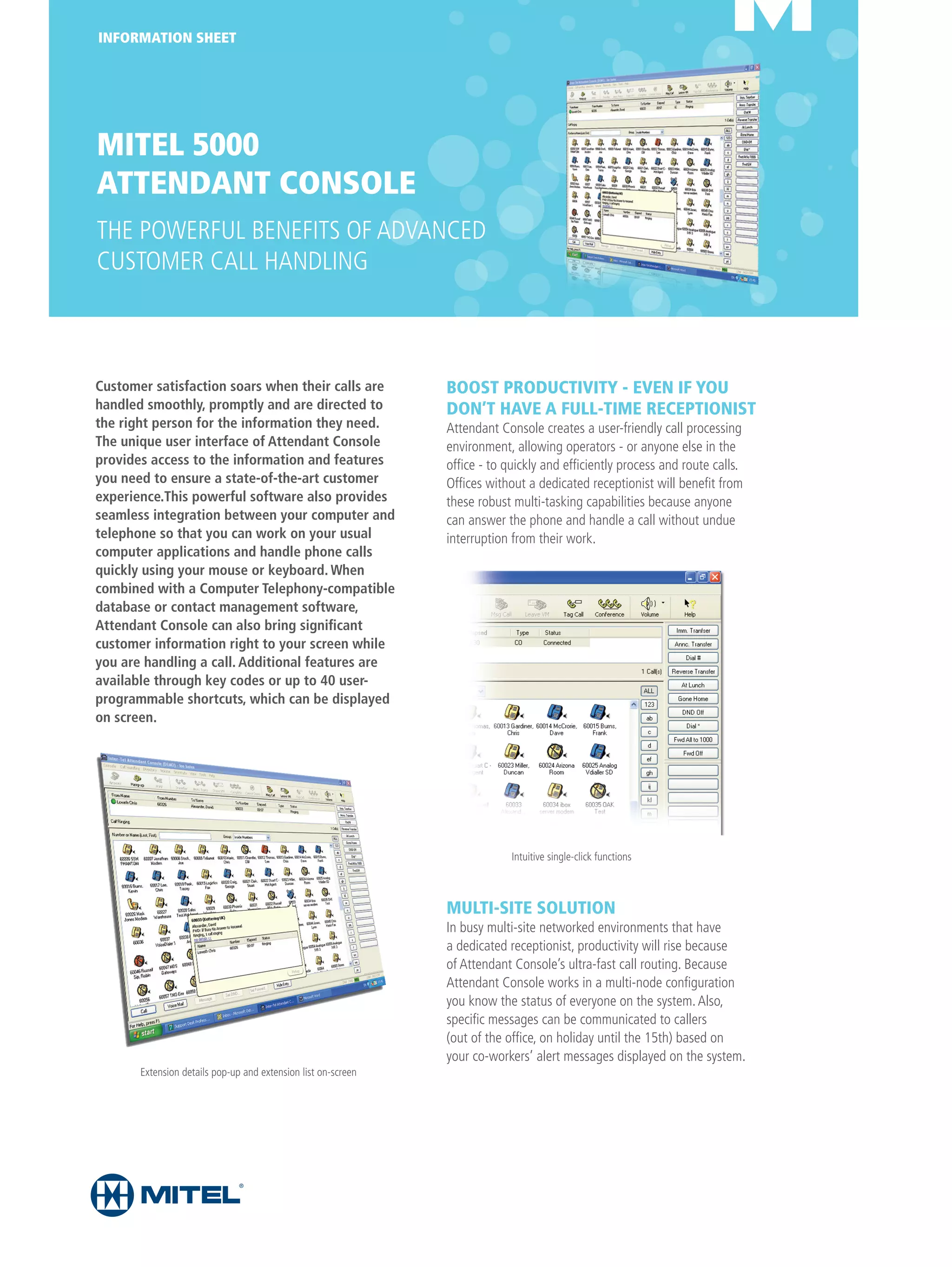 Mitel 5000 Attendant Console Software 2012 | PDF | Operating Systems ...