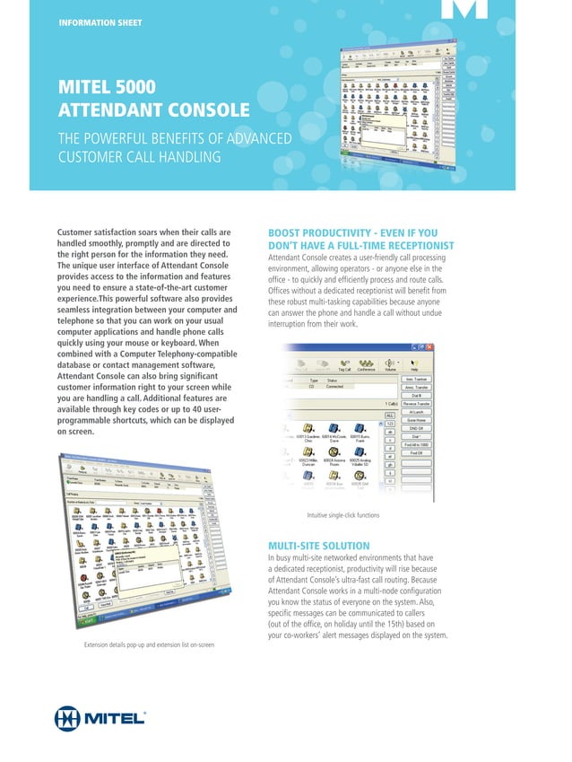 Mitel 5000 Attendant Console Software 2012 | PDF | Operating Systems ...