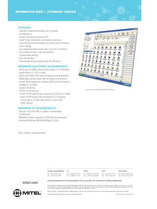 Mitel 5000 Attendant Console Software 2012 | PDF | Operating Systems | Computer Software and ...