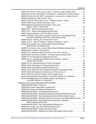 Mitel 5000 error logs - DENWA's guide | PDF