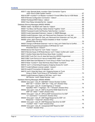 Mitel 5000 error logs - DENWA's guide | PDF