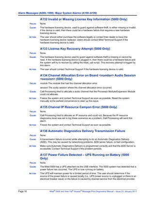Mitel 5000 error logs - DENWA's guide | PDF