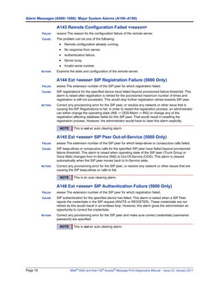 Mitel 5000 error logs - DENWA's guide | PDF