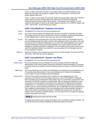Mitel 5000 error logs - DENWA's guide | PDF
