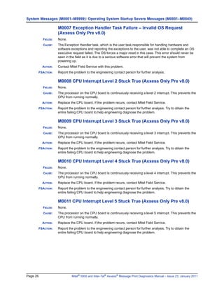 Mitel 5000 error logs - DENWA's guide | PDF