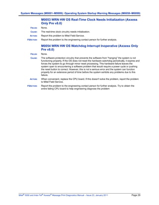 Mitel 5000 error logs - DENWA's guide | PDF