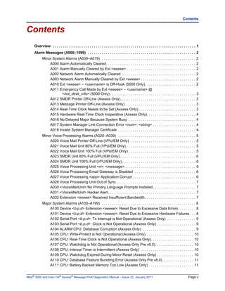 Mitel 5000 error logs - DENWA's guide | PDF