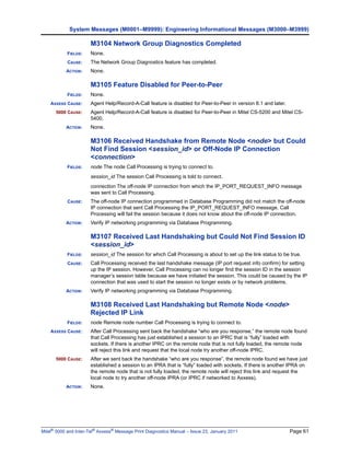 Mitel 5000 error logs - DENWA's guide | PDF